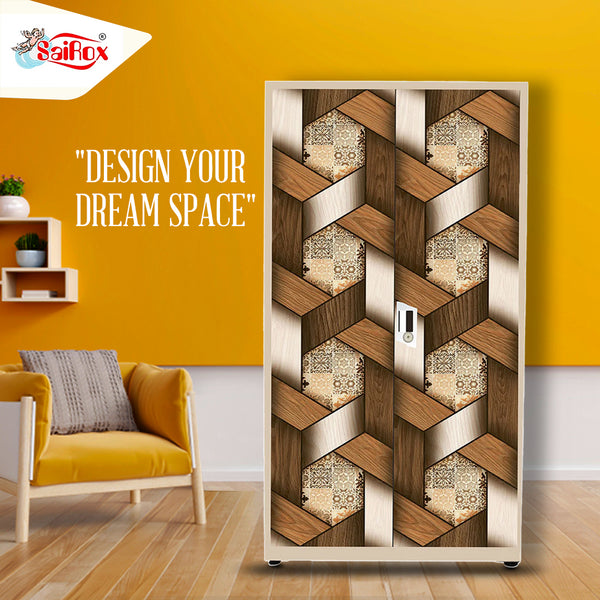 DESIGNER ALMIRAH SILVER BASIC FULL WARDROBE (36”)